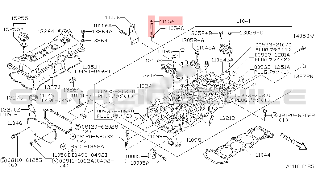Pernos Culata OEM Nissan V16 SENTRA ALMERA GA16DE GA16DNE Original NIS ...