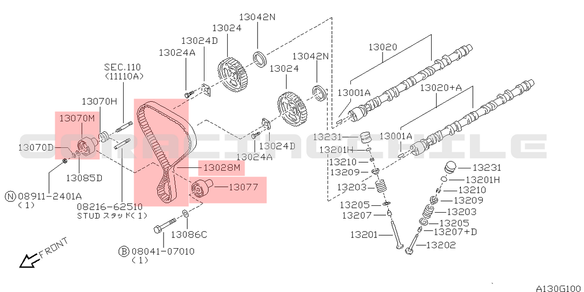 KIT DE DISTRIBUCIÓN NISSAN RB26 RB25 RB20 /RB26DETT RB25DET- DE RB20DE ...